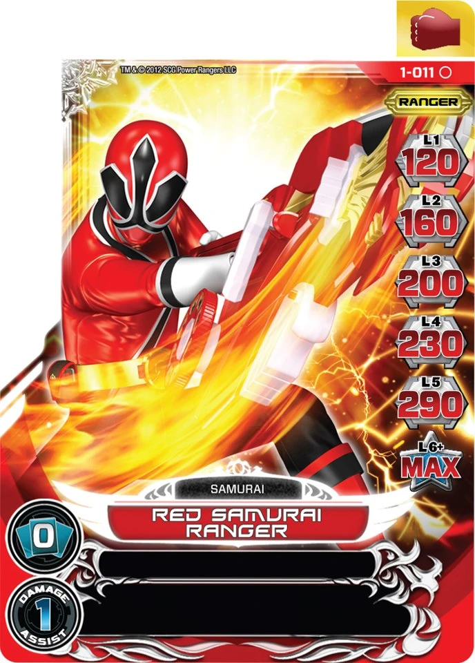 Red Samurai Ranger (1-011) | PRACG Wiki | Fandom