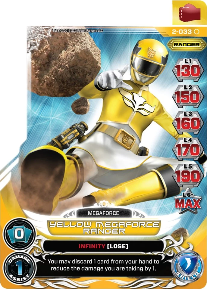 Yellow Megaforce Ranger (2-033) | PRACG Wiki | Fandom