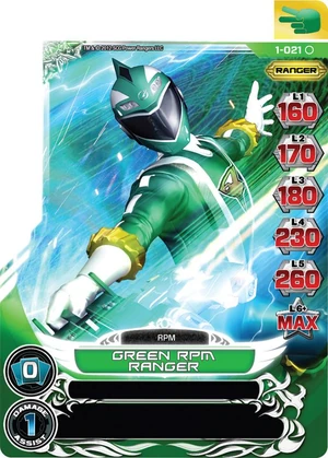 Green RPM Ranger (1-021) | PRACG Wiki | Fandom