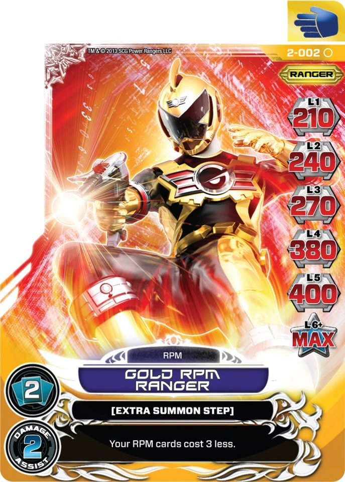Gold RPM Ranger (2-002) | PRACG Wiki | Fandom