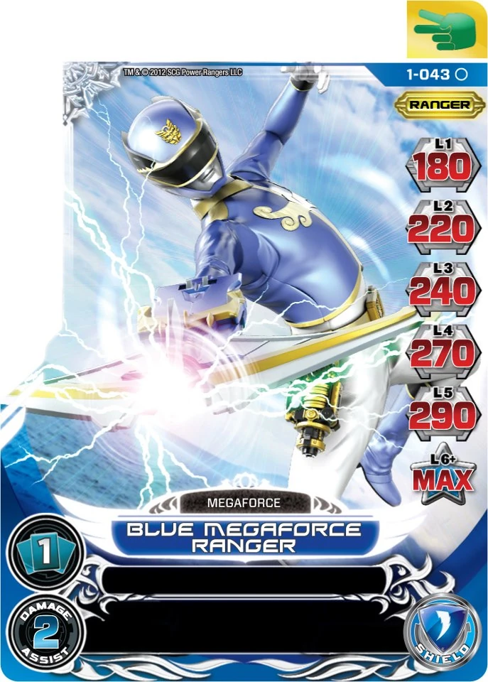 Blue Megaforce Ranger (1-043) | PRACG Wiki | Fandom