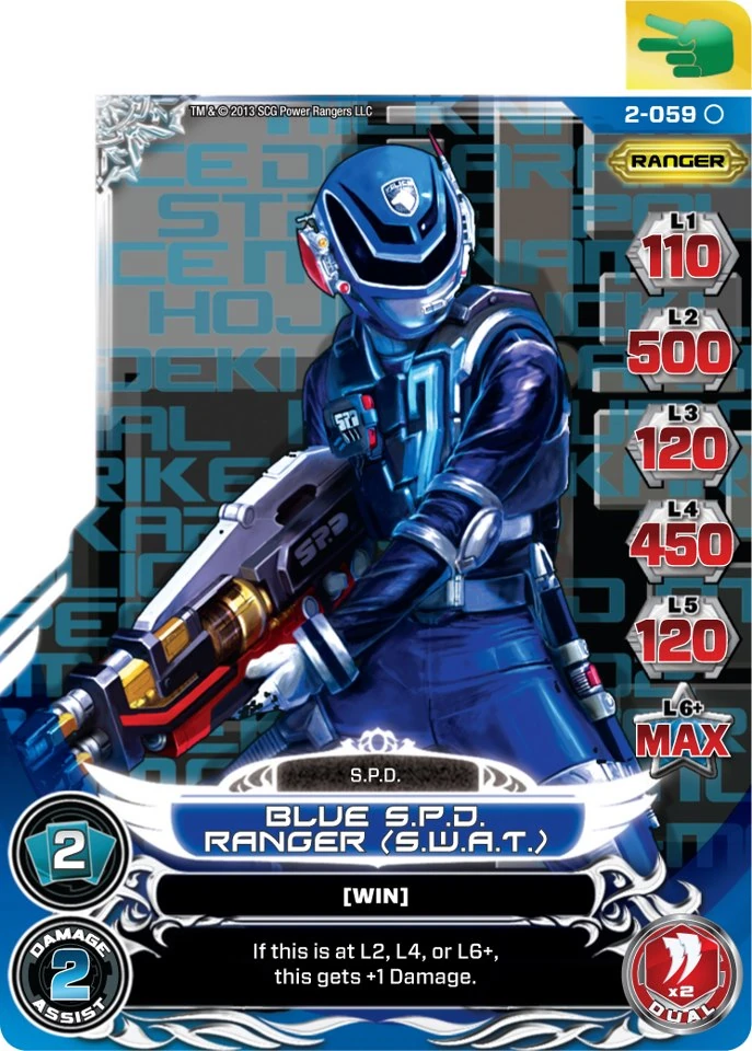 Blue S.P.D. Ranger (S.W.A.T.) (2-059) | PRACG Wiki | Fandom
