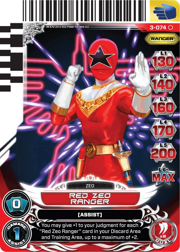 Red Zeo Ranger (3-074) | PRACG Wiki | Fandom