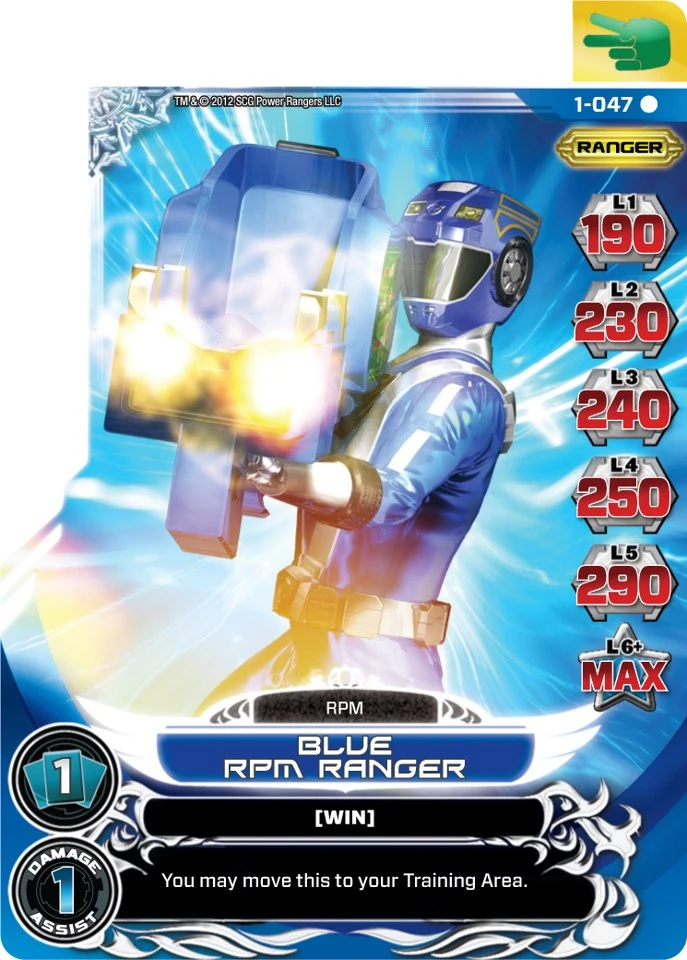 Blue RPM Ranger (1-047) | PRACG Wiki | Fandom