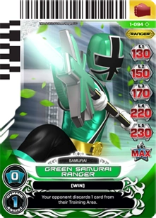 Green Samurai Ranger (1-094) | PRACG Wiki | Fandom
