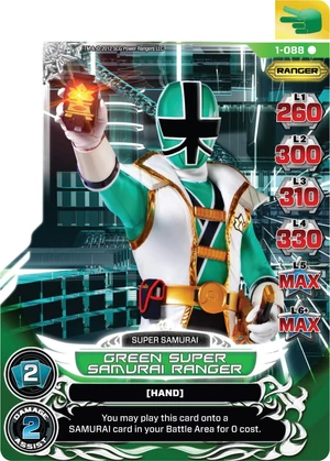 Green Super Samurai Ranger (1-088) | PRACG Wiki | Fandom