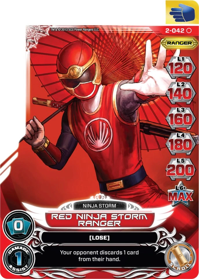 Red Ninja Storm Ranger (2-042) | PRACG Wiki | Fandom