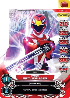 Red RPM Ranger (1-061) | PRACG Wiki | Fandom