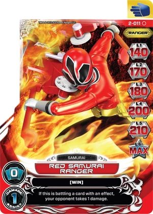 Red Samurai Ranger (2-011) | PRACG Wiki | Fandom
