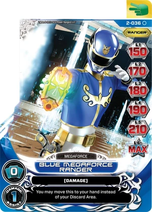 Blue Megaforce Ranger (2-036) | PRACG Wiki | Fandom