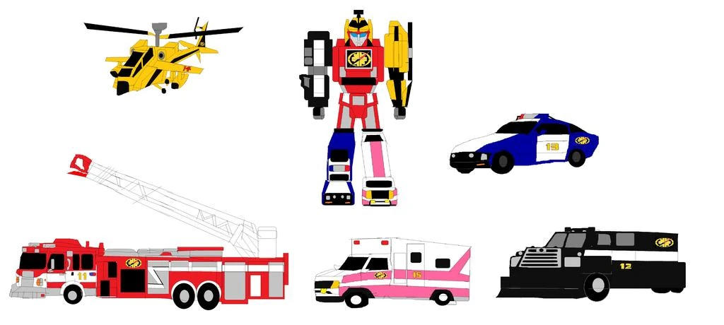 Rescue Megazord (Treasure Hunt) | Power Rangers Fanon Wiki | Fandom