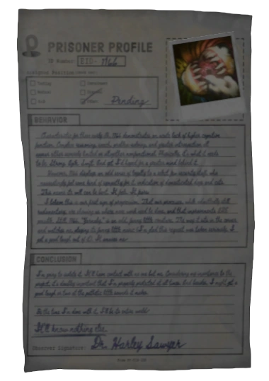 Prisoner Profile, Experiment 1166 | Poppy Playtime Wiki | Fandom