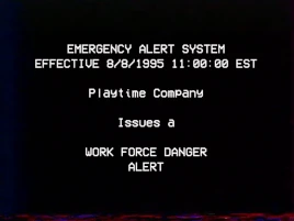 8/8/95 Emergency Alert | Poppy Playtime Wiki | Fandom