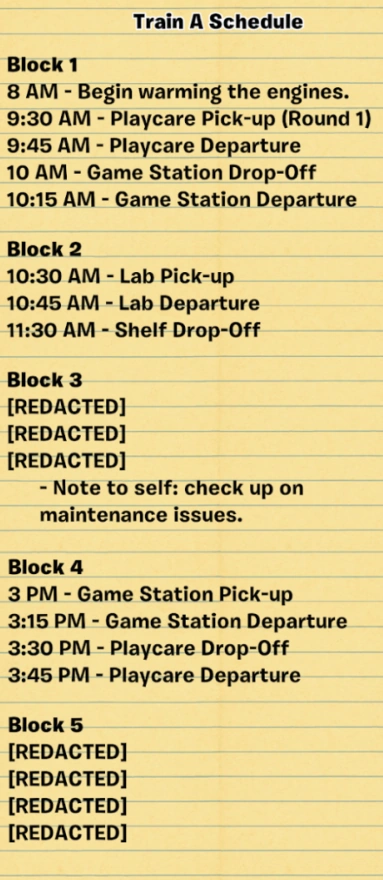 Train A Schedule | Poppy Playtime Wiki | Fandom