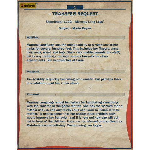 Transfer Request | Poppy Playtime Wiki | Fandom