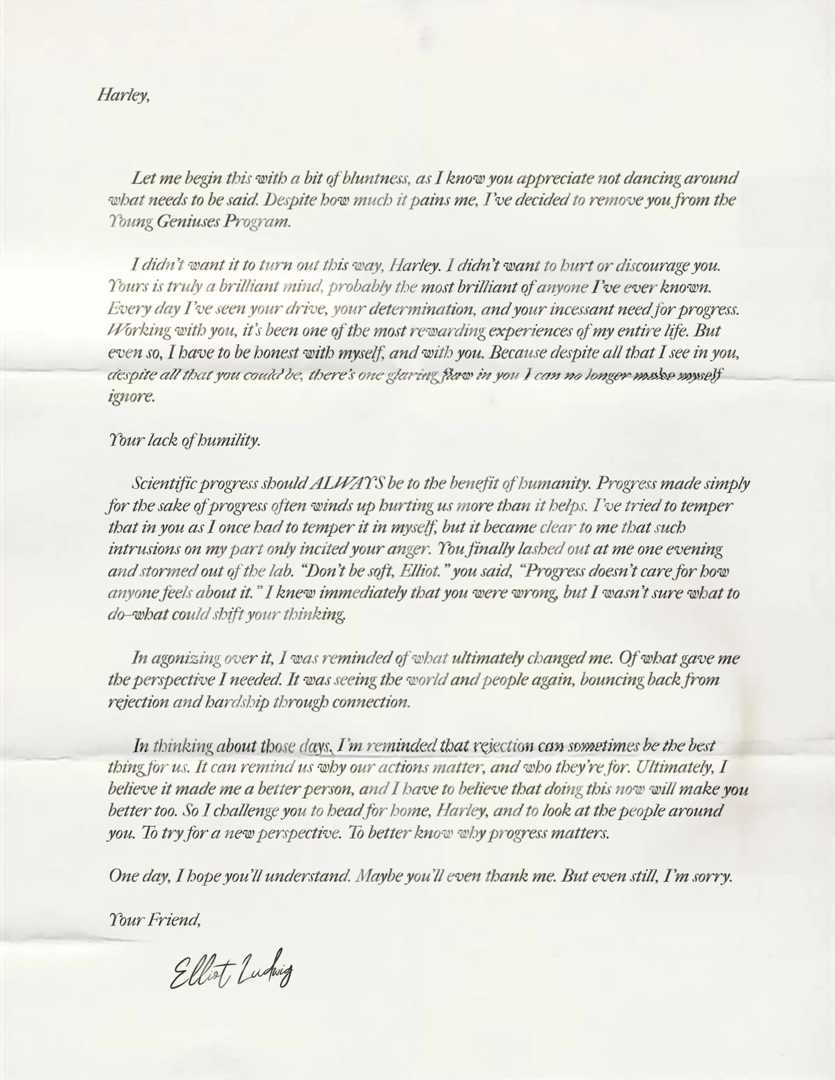 Young Geniuses Program Removal Letter | Poppy Playtime Wiki | Fandom