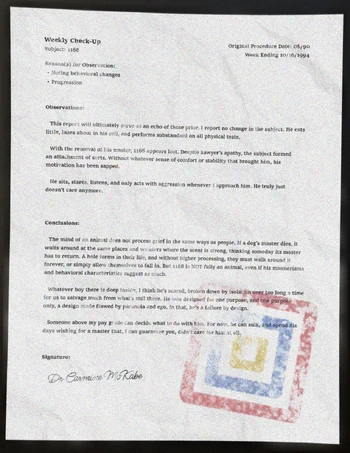 Experiment 1166 Weekly Check-Up | Poppy Playtime Wiki | Fandom