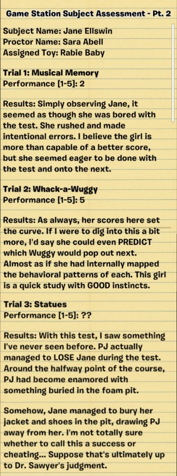 Game Station Subject Assessment - Pt. 2 | Poppy Playtime Wiki | Fandom