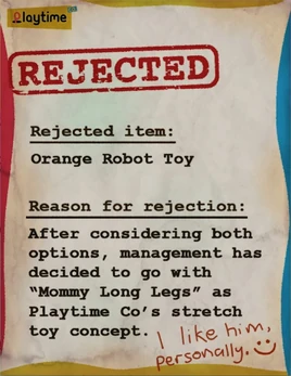 Rejection Notes | Poppy Playtime Wiki | Fandom