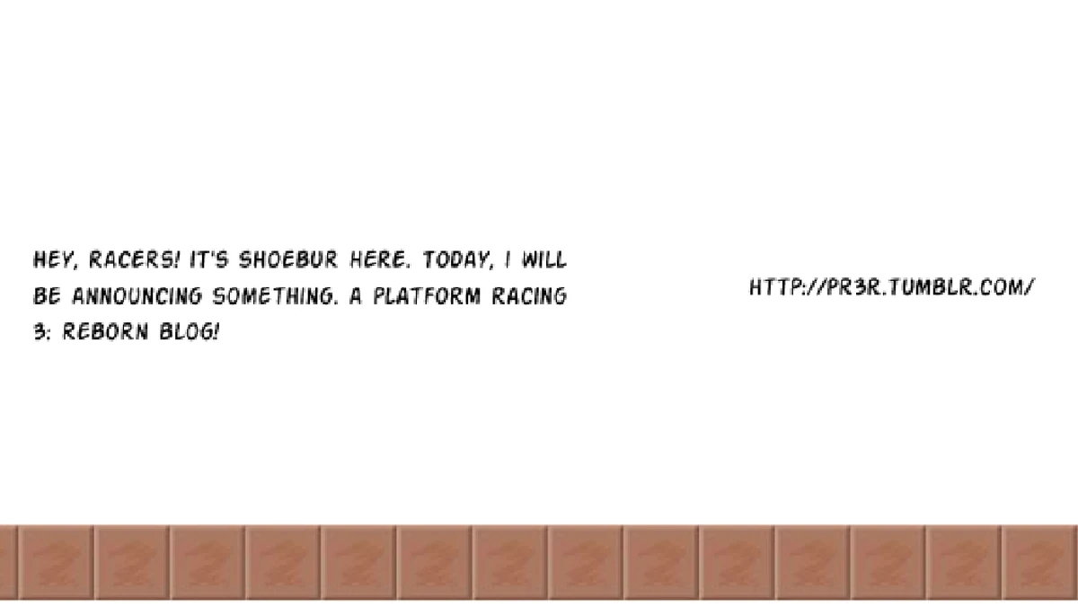 Platform Racing 3 Reborn Blog! | PR3 Reborn Wiki | Fandom