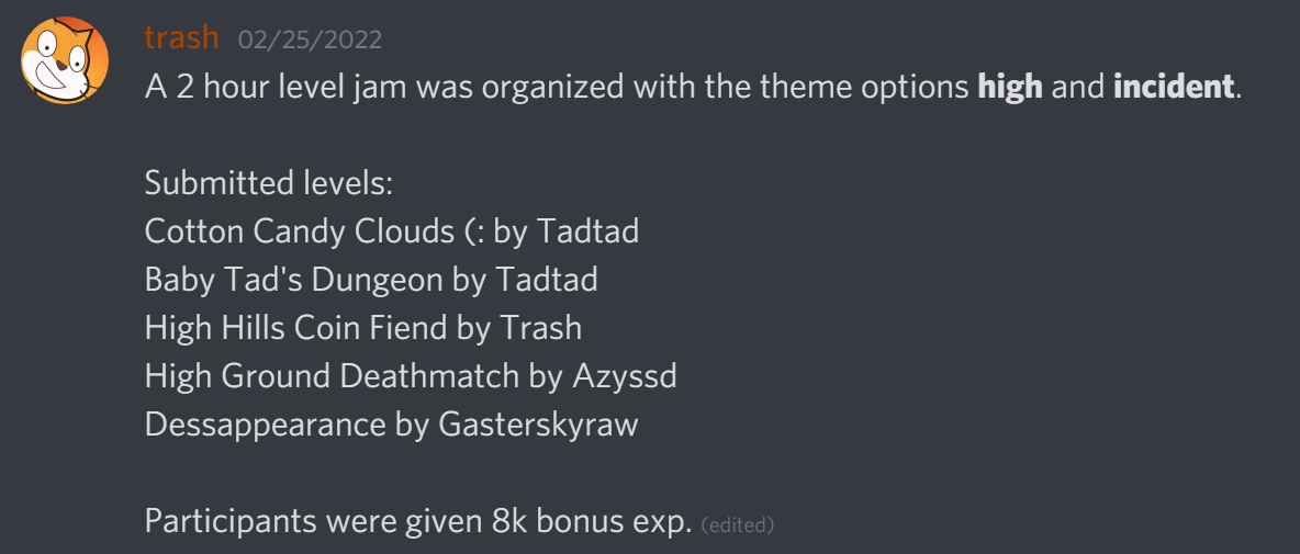 February 2022 Level Jam | PR3 Reborn Wiki | Fandom