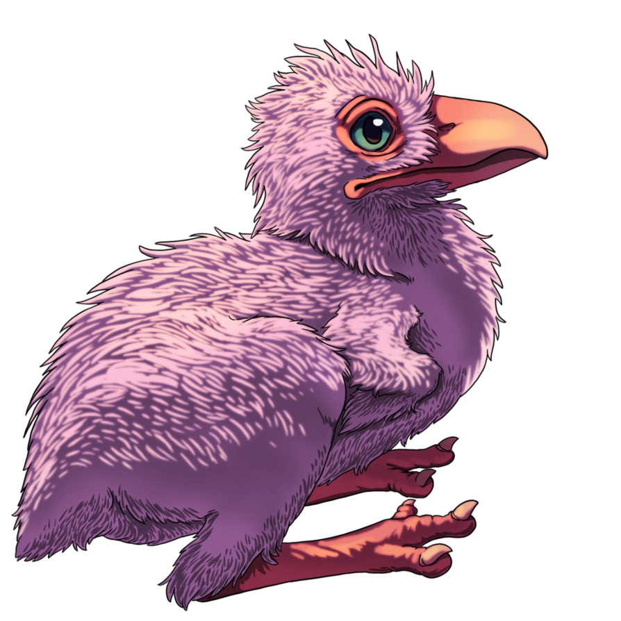 Pink Terror Bird Chick | Prehistoria ARPG Wiki | Fandom