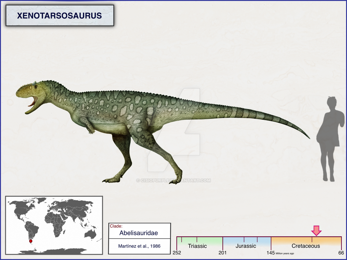 Xenotarsosaurus Prehistoric Wiki Fandom