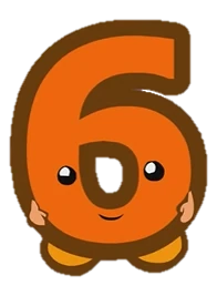 orange number 6