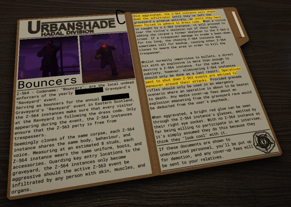 Documents/Bouncers | Pressure Wiki | Fandom