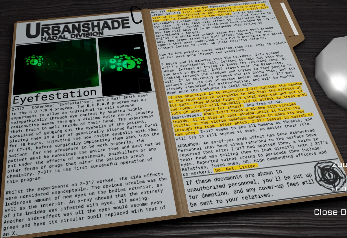 Documents/Eyefestation | Pressure Wiki | Fandom