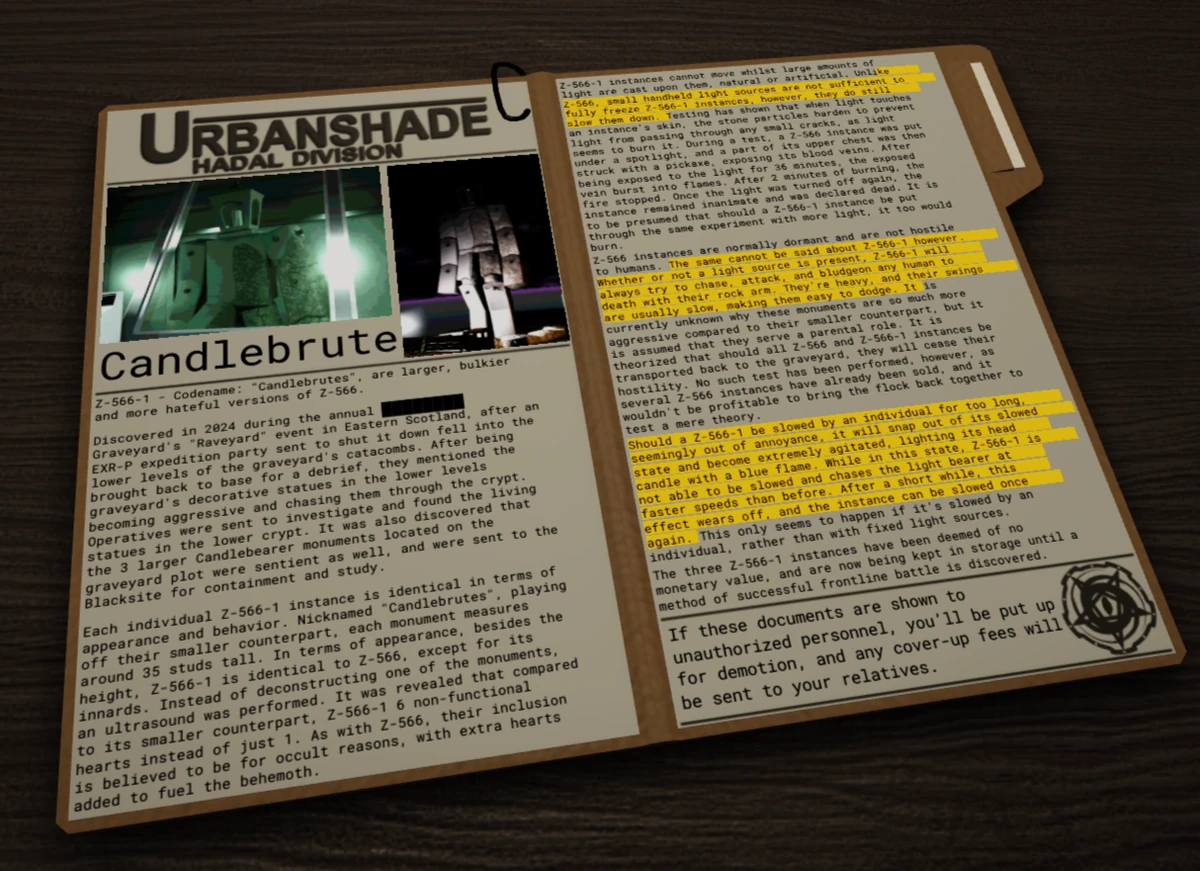 Documents/Candlebrute | Pressure Wiki | Fandom