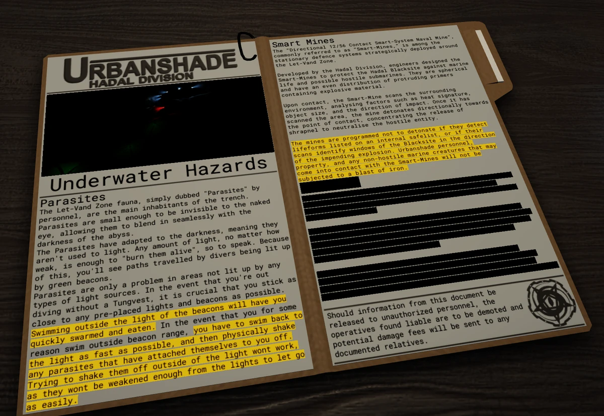Documents/Underwater Hazards | Pressure Wiki | Fandom