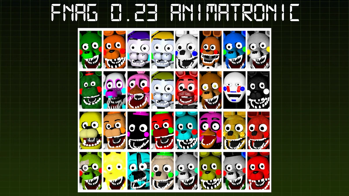 FNAG 0.23 Animatronic Model Pack | Pretty Much Cure Wiki | Fandom