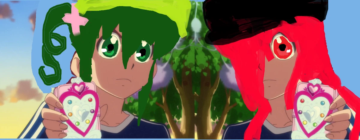 Tori Hantai and Ai Uchiki | Pretty Cure Fanon Wiki | Fandom