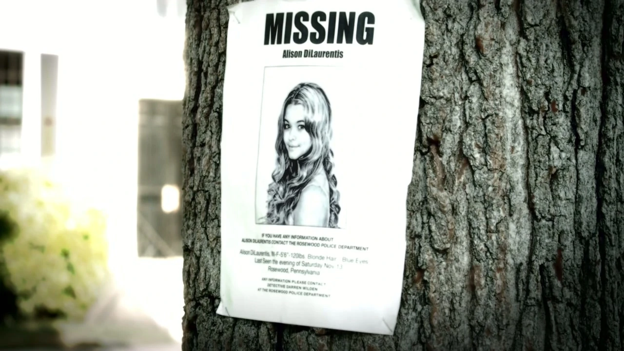 Alison Dilaurentis Missing Poster