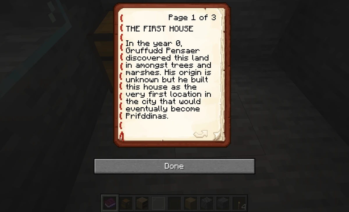 The First House (document) | PrifddinasMinecraft Wiki | Fandom