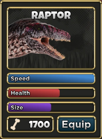 Raptor | Primal Pursuit(Roblox) Wiki | Fandom