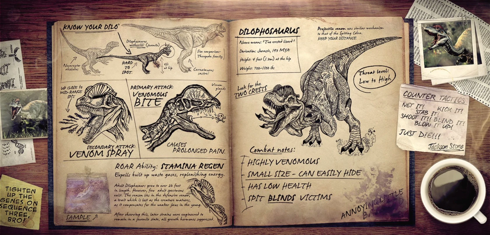 Dilophosaurus Primal Carnage Skins