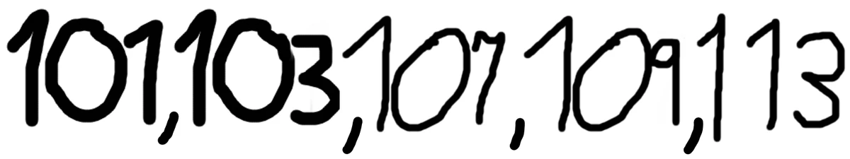 101,103,107,109,113 | Prime Numbers Wiki | Fandom