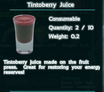 Tintoberry Juice | Ark Primitive Survival Wikia | Fandom