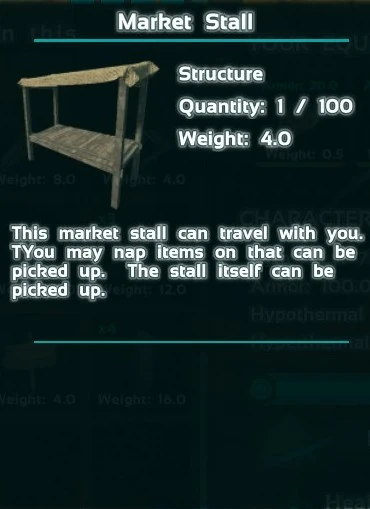 Market Stall | Ark Primitive Survival Wikia | Fandom