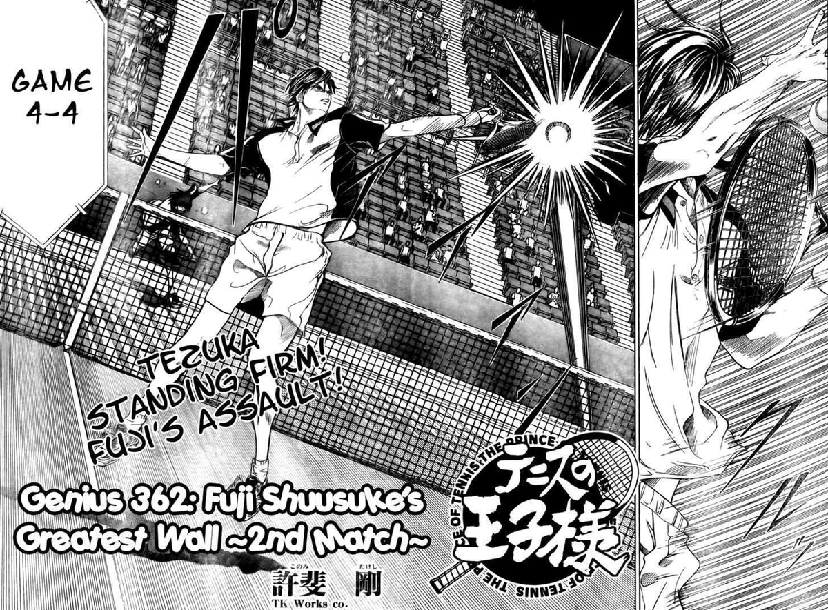 Genius 362: Fuji Shusuke's Great Wall - 2nd Match | Prince of Tennis ...