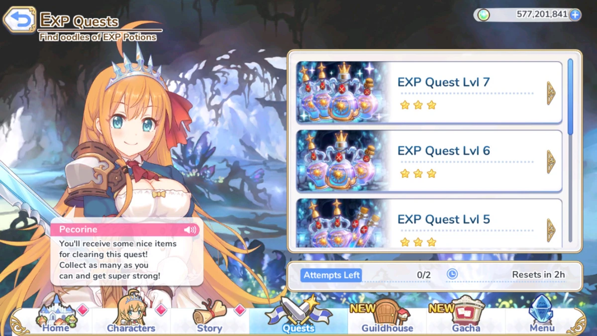 EXP Quests | Princess Connect Re:Dive Wiki | Fandom
