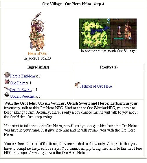 Orc Hero Helm Quest | Philippine Ragnarok Online Wiki | Fandom