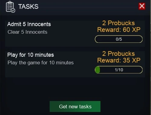 Tasks | Pro Border Wiki | Fandom