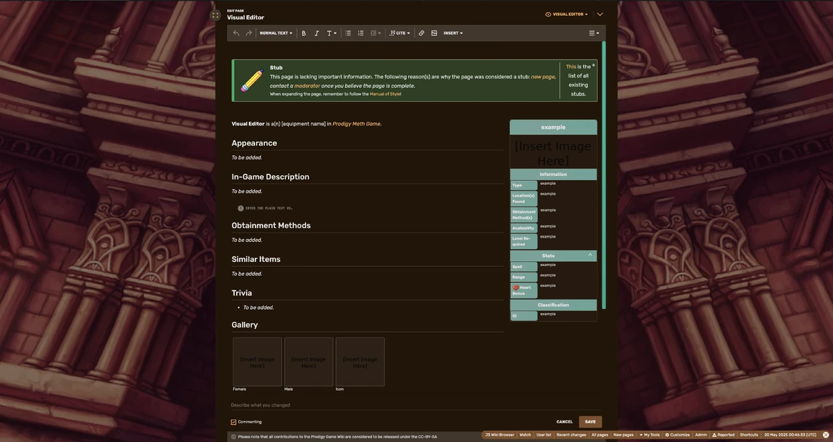 User blog:Diamondsea/A Guide to the Visual Editor! | Prodigy Game Wiki ...