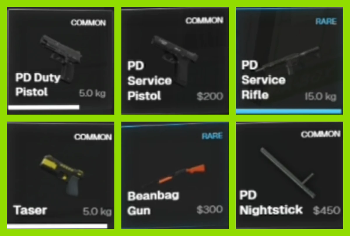 Equipment/Police | Prodigy Roleplay Wiki | Fandom
