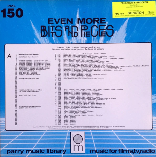 PML 150 - Even More Bits And Pieces | Production Music Wiki | Fandom