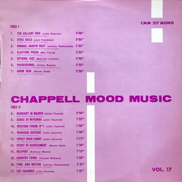 CMM 217 - Chappell Mood Music Vol. 17 | Production Music Wiki | Fandom