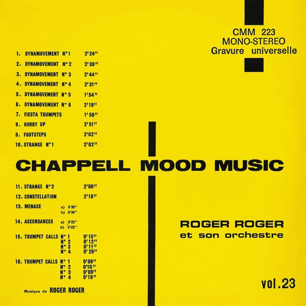 CMM 223 - Chappell Mood Music Vol. 23 | Production Music Wiki | Fandom